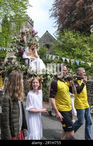 Randwick Wap, a cotswold villages traditional celecbration of spring.A ...