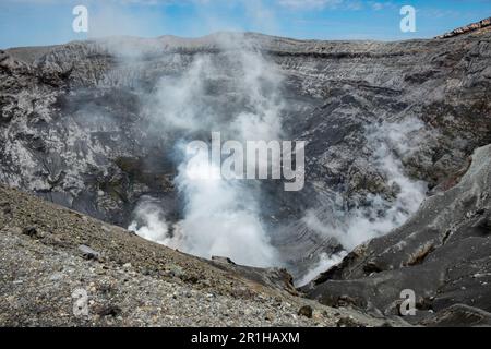 active Volcano Crater Aso Caldera in Japan Stock Photo - Alamy