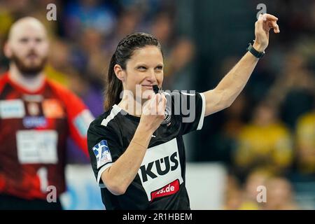 Mannheim, Germany. 14th May, 2023. Handball: Bundesliga, Rhein-Neckar ...