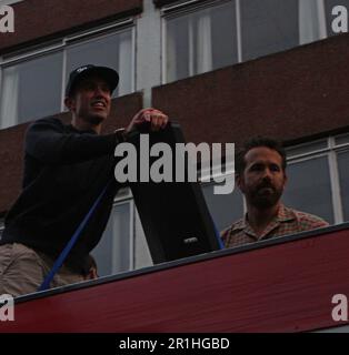 Wrexham FC bus parade celebrating success in national league Stock ...