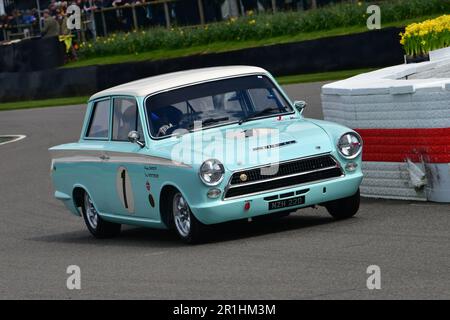 Paddy Shovlin, Tom Kristensen, Ford Lotus Cortina Mk1, Justin Law, Rob ...