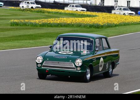 David Dickenson, Andrew Jordan, Ford Lotus Cortina Mk1, Jim Clark ...