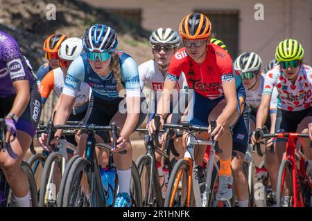 Tour of the Gila 2023 - Austin Killips, in the red leaders' jersey is ...