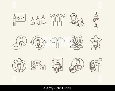 Workflow and office outline icons collection. Workflow, Office ...