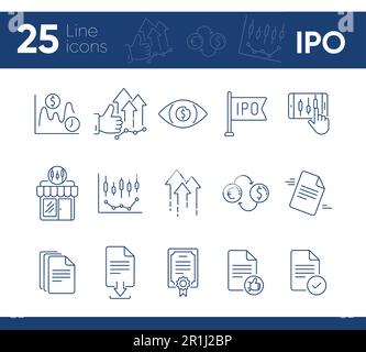 IPO icon set Stock Vector Image & Art - Alamy
