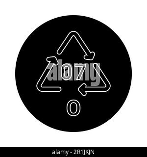 Plastic recycling code PVC line icon. Consumption code. Editable stroke Stock Vector Image & Art ...