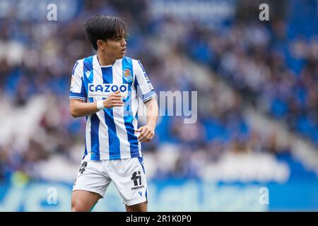 Takefusa Kubo of Real Sociedad during the Spanish championship La Liga ...