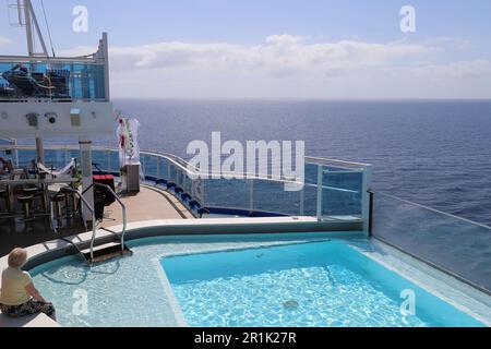 Wakeview Pool, Enchanted Princess, Princess Cruises, Mediterranean Sea ...