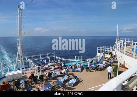Wakeview Pool, Enchanted Princess, Princess Cruises, Mediterranean Sea ...