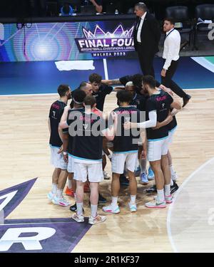 The start of the champions league basketball game in group G between Filou Oostende and Unicaja ...