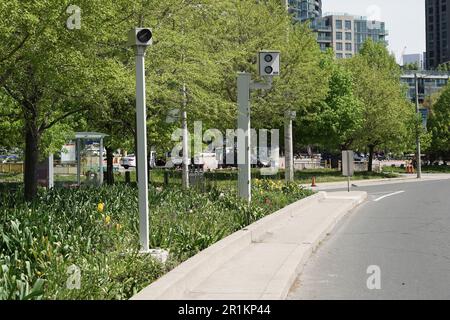 Speed cameras installed and setup along lakeshore blvd, toronto ...