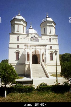 Celic Dere Monastery, Tulcea County, Romania, 2002. Exterior view of ...