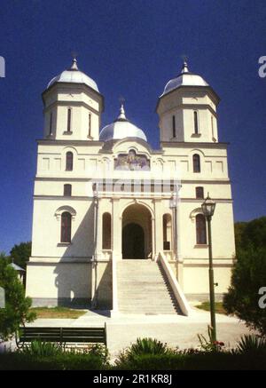 Celic Dere Monastery, Tulcea County, Romania, 2002. Exterior view of ...