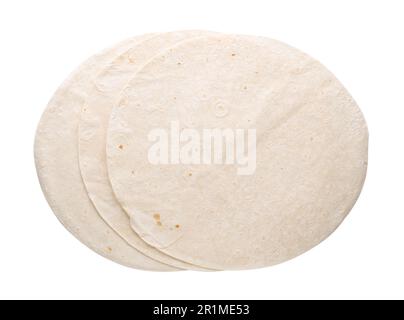 Delicious thin lavash on white background Stock Photo - Alamy