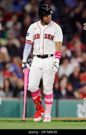 Boston Red Sox's Enmanuel Valdez plays against the Boston Red Sox ...