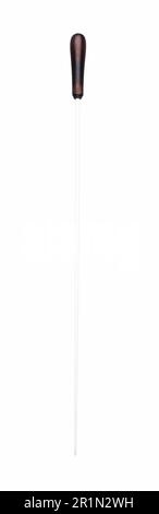 Conductor's baton isolated on white, top view Stock Photo - Alamy