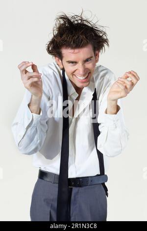 An Insane Business Man Stock Photo - Alamy