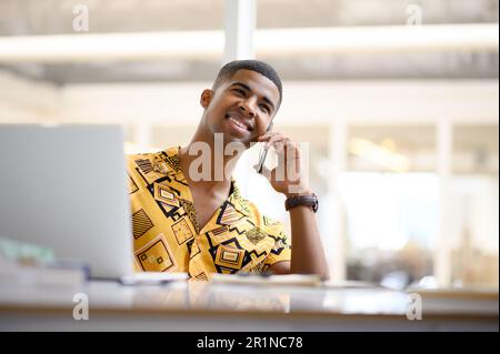 Hard work is what makes a business thrive. Portrait of a young designer ...