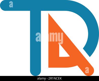 TDA logo. TDA letter. TDA letter logo design. Initials TDA logo linked ...