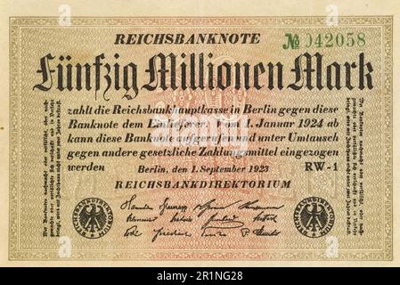 1 Million Mark banknote, Germany, 1923 Stock Photo - Alamy