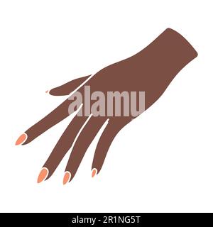 Female hand pose. Reaches for something with the palm down. Arm of a ...