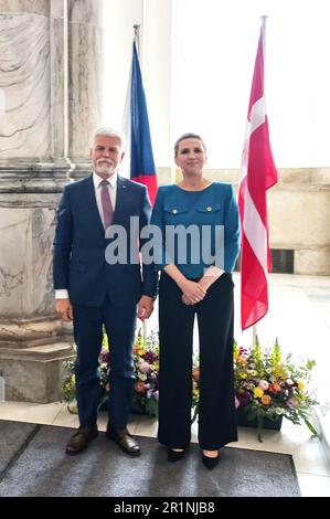 Prime Minister Mette Frederiksen meets conscripts during a visit to ...