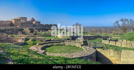 The Akkerman fortress near Bilhorod-Dnistrovs'kyi, near Odesa, western ...