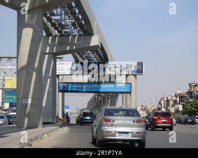Cairo, Egypt, May 9 2023: Baki Zaki Youssef car tunnel in New Cairo ...