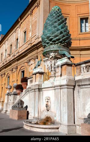Vatican city. Vatican Museums. Pine cone Sculpture pine cone. 1st or ...