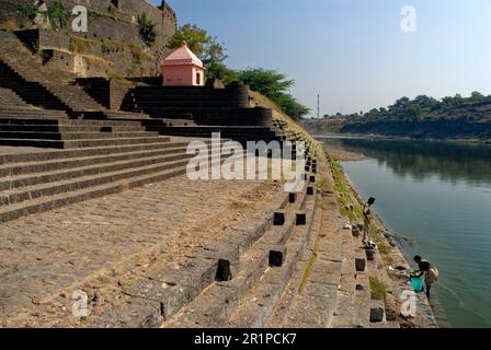 Ancient Laxmi Narsipur Temple and Ghat on river Nira and Bhimas ...