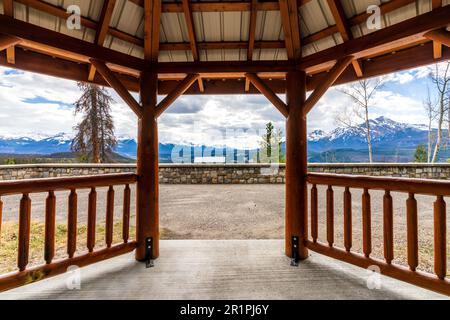 Maligne Overlook viewpoint in summer. Jasper National Park, Alberta ...