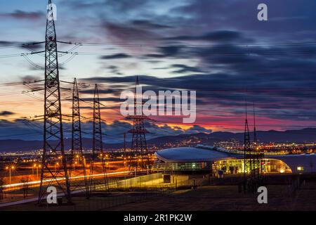 Substation of the Austrian Power Grid in Vienna Stock Photo - Alamy