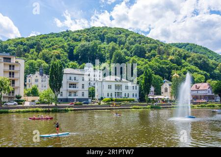 Bad Ems: cafe Lahnterrasse, Russian Orthodox Church St.Alexandra in ...