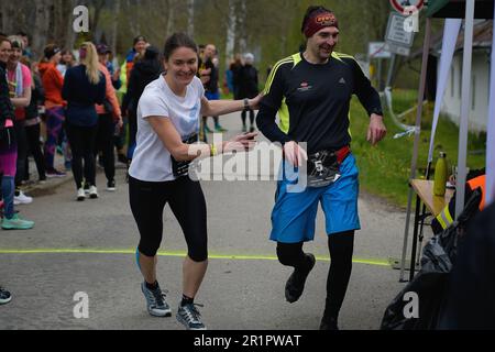 The Vltava Run relay running race is a 360 km long race leading from ...