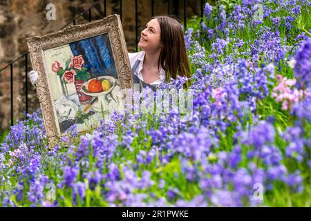 Viewing assistant and History of Art student Emma Scarr Hall takes a ...