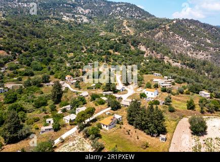 Vretsia abandoned village, Paphos region, Republic of Cyprus. The ...