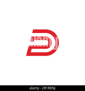 letter 2d simple logo vector Stock Vector Image & Art - Alamy