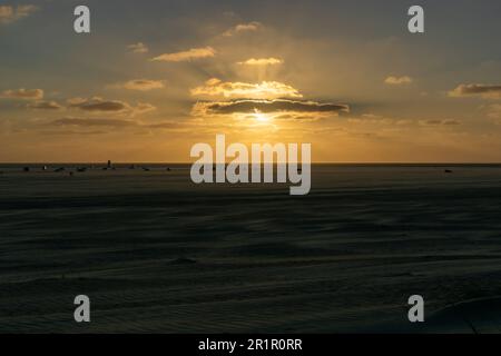 Sunset, beach, Romo, Denmark, vastness Stock Photo - Alamy