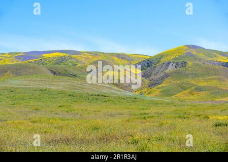 Views of the Temblor Range part of the California Coast Ranges in San ...