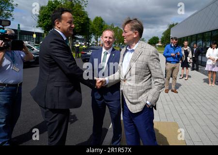 Taoiseach Leo Varadkar meets CEO Vincent Roche of Analog Device whilst ...