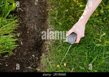 How do you find a break in a robotic mower perimeter wire. Person man ...