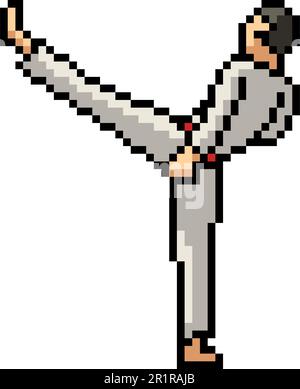martial art jiu jitsu karate aikido taekwondo combat illustration ...