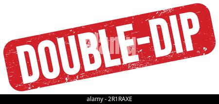 DOUBLE-DIP text written on green grungy stamp sign Stock Photo - Alamy