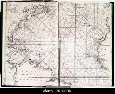 A generall chart of the Western Ocean. Cartographic. Maps, Atlases ...