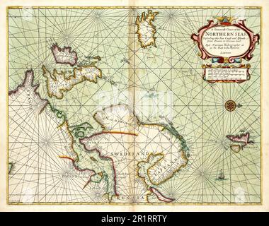 A Generall chart of the NORTHERN SEAS. Describing the sea coast and ...