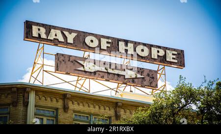 Street Sign the Direction Way to Ray of Hope Stock Photo - Alamy
