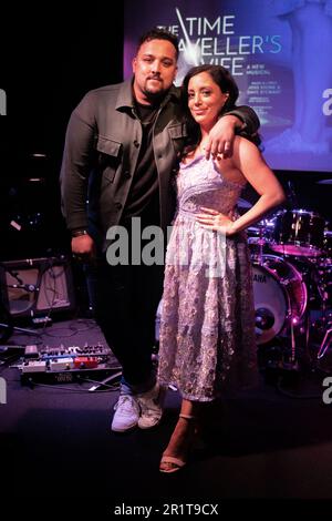 London, UK. Tim Mahendran and Hiba Elchikhe. Photocall for The Time ...
