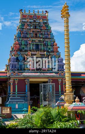 Fiji, Lautoka. Krishna Kaliya Temple, exterior. Largest Hundi temple in ...