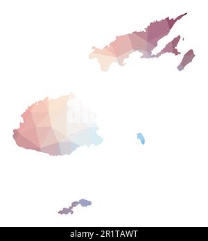 Network map of Fiji. Country digital connections map. Technology ...