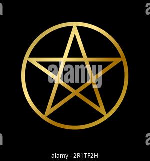 Star pentagram mystical religious symbol. Spiritual occult sign of ...